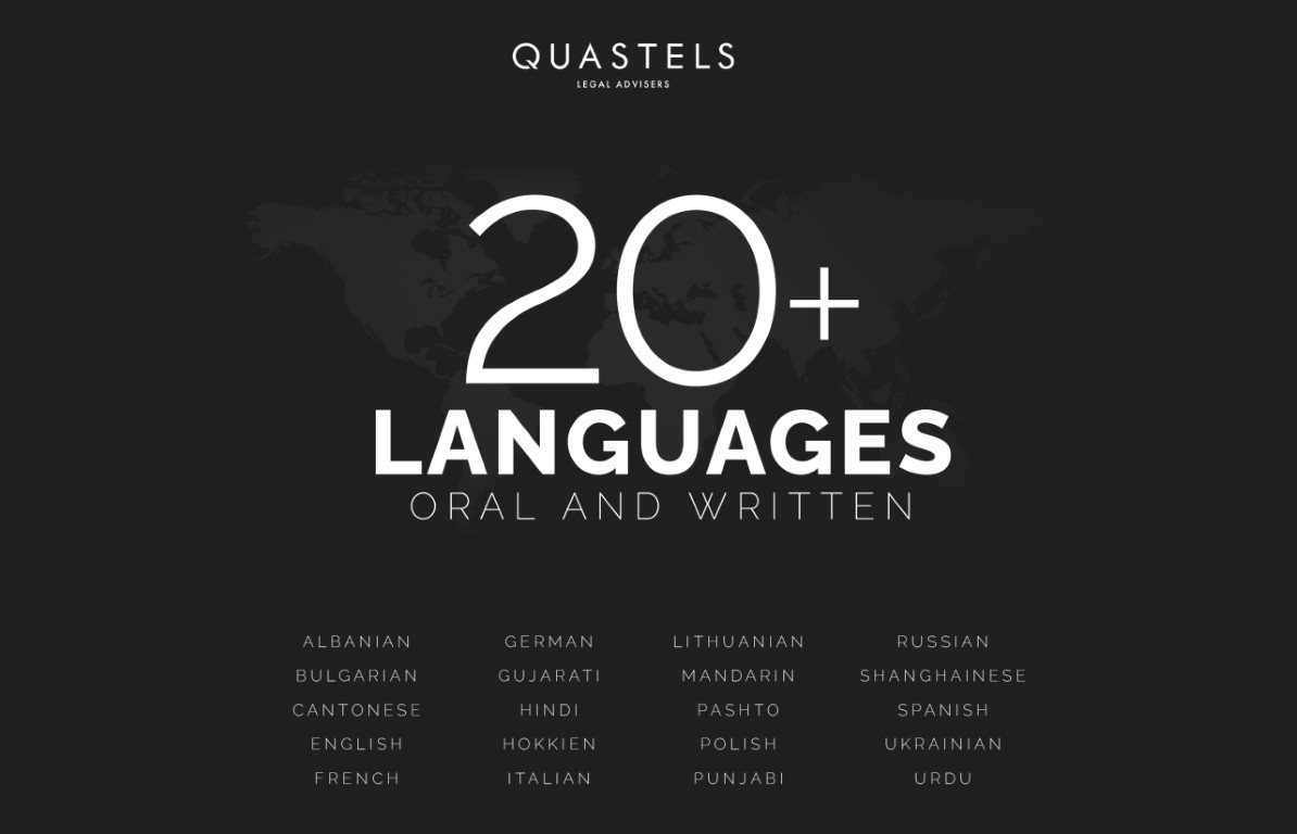 Quastels Employees Speak Over 20 Languages | Quastels