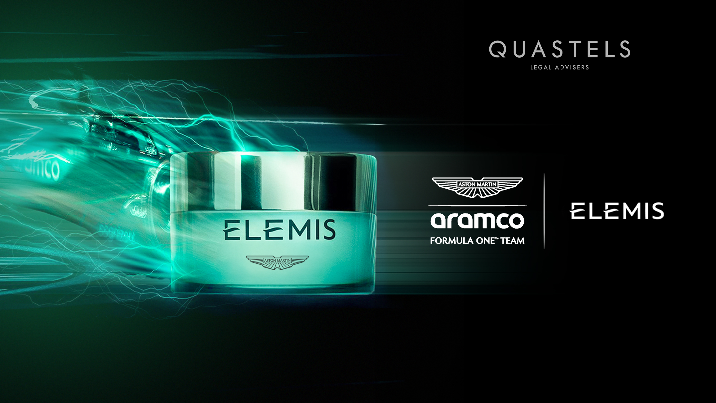 Quastels Advises on Aston Martin F1 Partnership for ELEMIS
